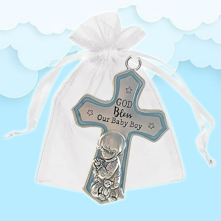 Baby Boy Christening Cross Personalised Christening Gift Set For Boys