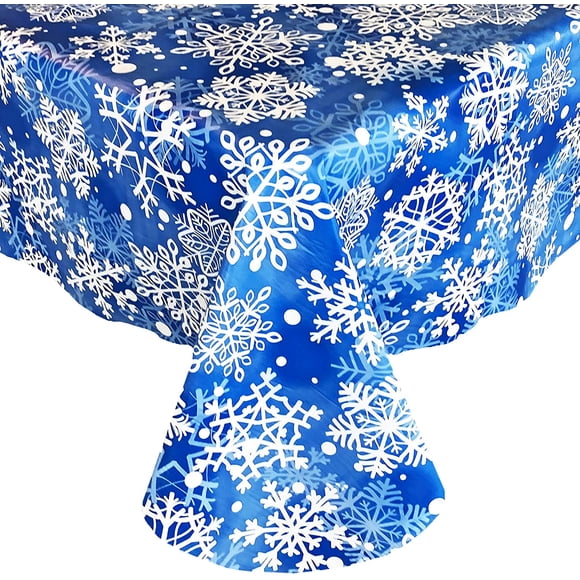 Winter Themed Vinyl Tablecloth