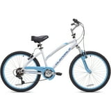 Kent 24" Glendale Tween/Adult Girl's Bike, White/Blue - Walmart.com