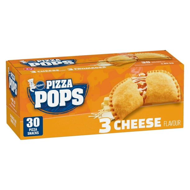 Pillsbury Pizza Pops Three Cheese Pizza Snacks, 30 pizza snacks, 2.85 ...
