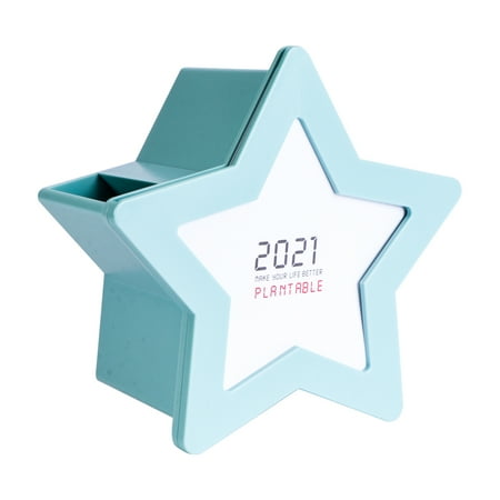 2021 Fashion Desktop Calendar Decoration Simple Pen Container Star ...