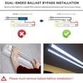 JESLED 4ft T8 LED Light Bulbs, 22W, 5000K Daylight, 2400 Lumens ...