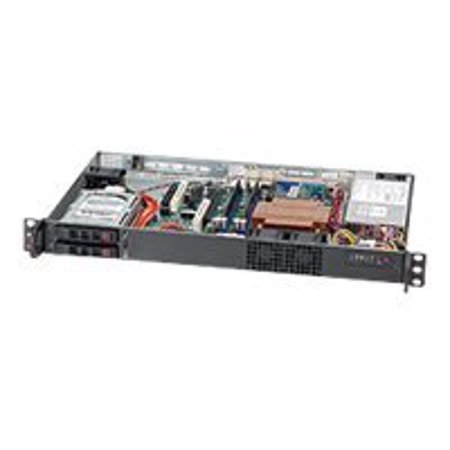 Supermicro SC510 T-203B - Rack-mountable - 1U - micro ATX - SATA/SAS ...