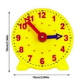 Student Learning Clock Model, 12/24 Hour, Teacher Gear Clock, , Color ...