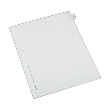 Avery Legal Paper Divider, Avery Style, White, 401-425 (01346 ...