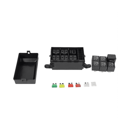 Symkmb 12V Relay Box 6 Way Universal Relay Fuse Box 6 Slots Relay Block ...