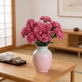 Artificial Carnation Flowers Orange Plastic for Home Decor Desktop ...