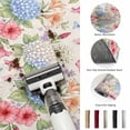 Blue Pink Floral Washable Area Rug 5x8 Retro White Blue Pink Yellow ...