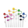 BPPEG 2026 New Straw Toppers Personalized Silicone Straw Covers for 8 ...