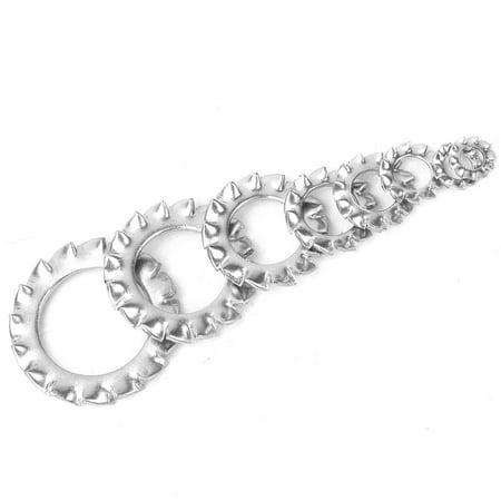 Lock Washer Assortment Set, Flat Washer Set, 8 Types External Anti ...