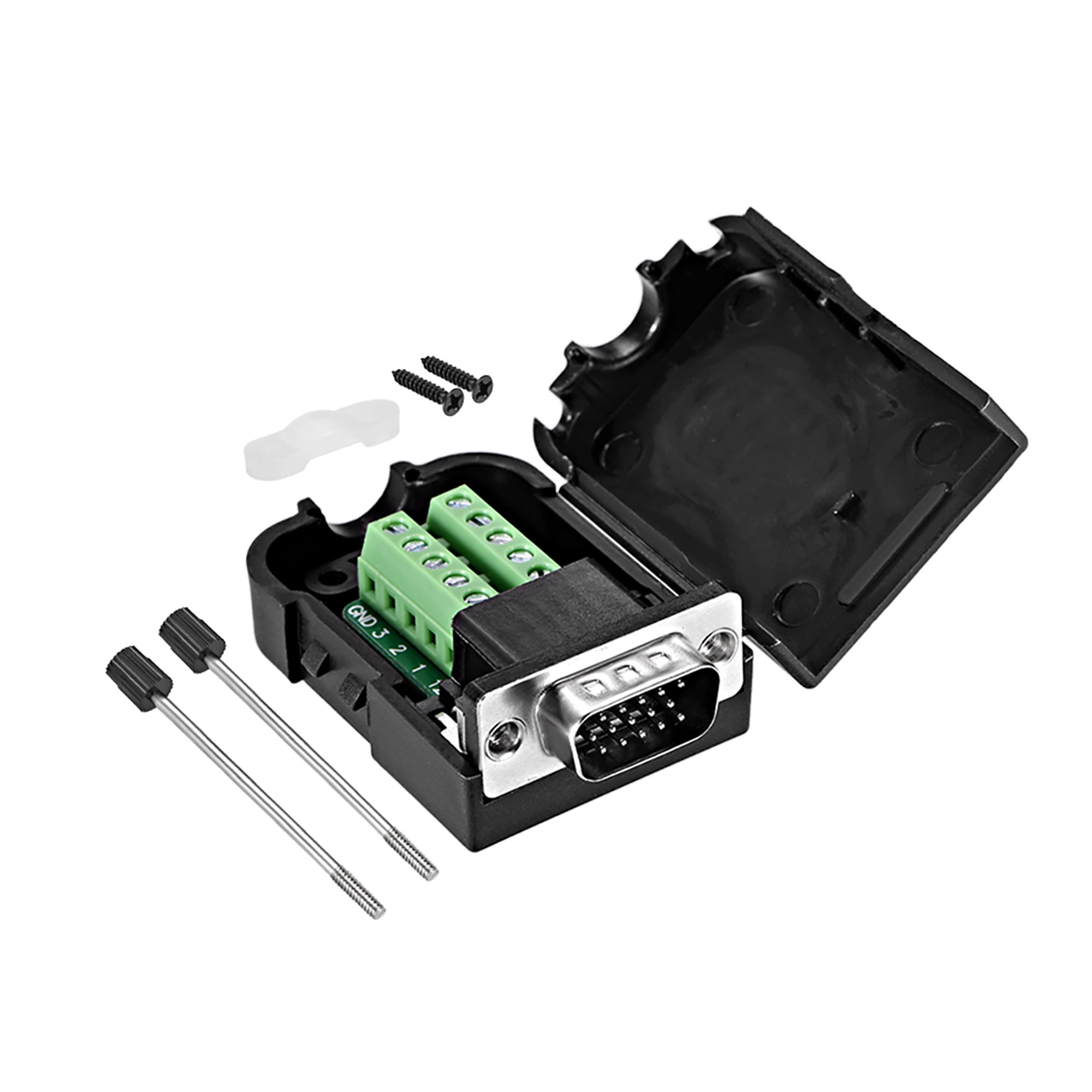 D-sub DB15 Breakout Board Connector with Case Male Port with Thumb ...