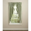 Wicklow Sage Buffalo Check Lined Gathered Swag 72''X63'' - Walmart.com