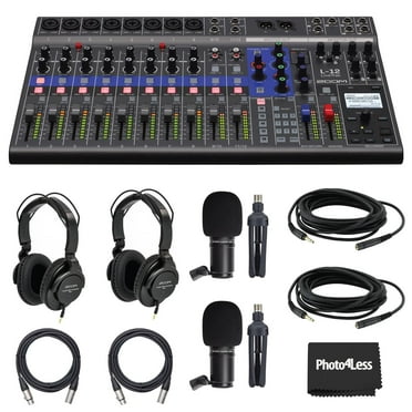 Zoom PodTrak P8 Portable Podcast Recorder, 6 Mic Inputs, 6 Headphone ...