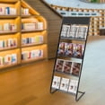 Shangmakel Shangmakel4 Layer Metal Magazine Display Stand, Brochure ...