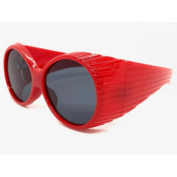 Gafas de sol EXAGERADAS TUNC estilo retro vintage marco rojo redondo ...