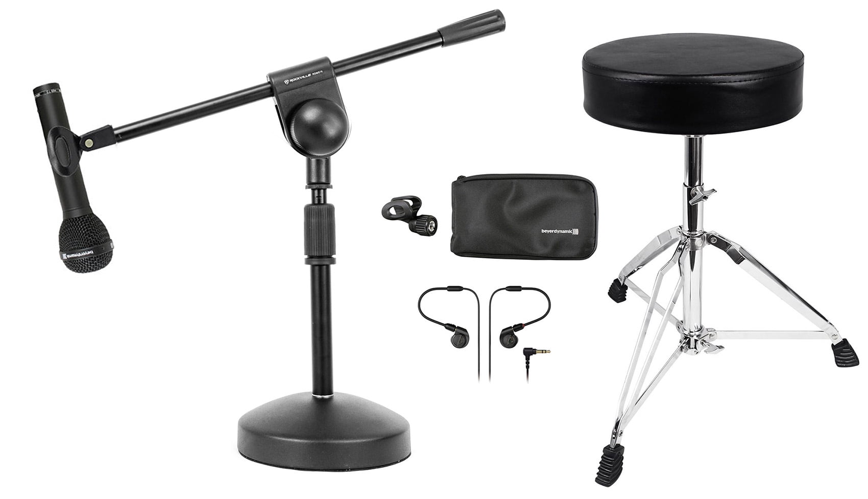 Beyerdynamic M88TG M88 TG Dynamic Kick Drum Microphone+Stand+Throne+AT ...