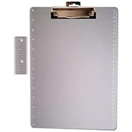 Officemate Transparent Clipboard with 12-Inch Ruler, Letter Size, Low ...