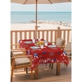 60x120 Inch Outdoor Tablecloth with Umbrella Hole Zipper Rectangle 4th ...