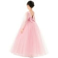 Ekidsbridal Girl Pageant Flower Girl Dress - V-Back with Puffy Tulle ...