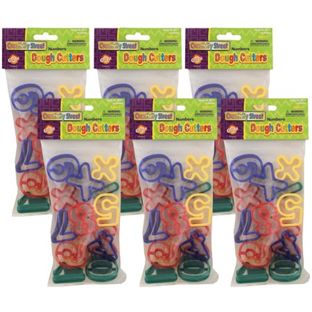 Numbers & Math Symbols Dough Cutters - 14 pieces per pack, 6 packs ...