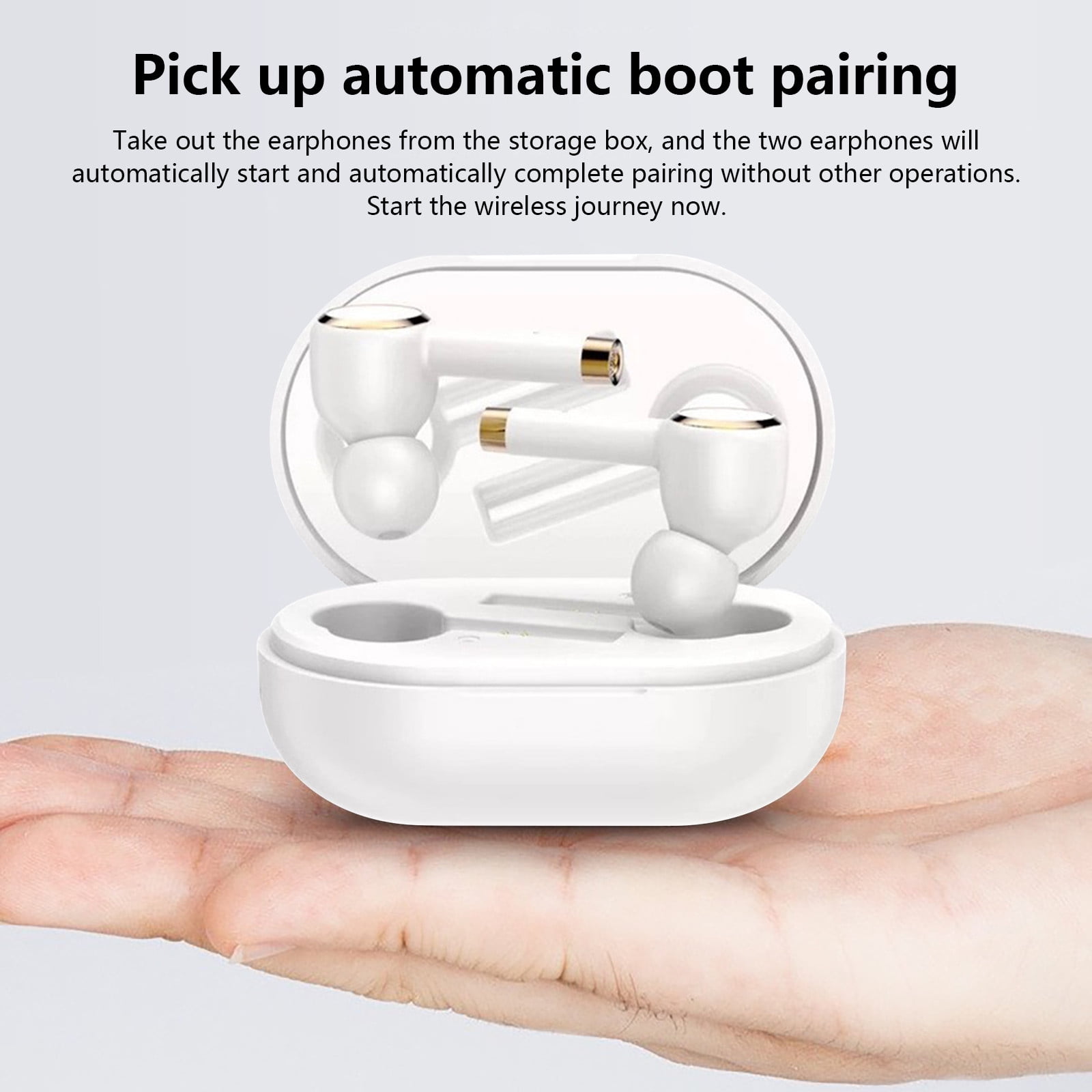 Wireless Earbuds,Wireless Bluetooth Headset In-Ear Binaural True Stereo ...