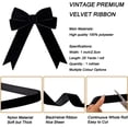 Black Ribbon,1 Inch x 25 Yards Single-Faced Nylon Wrapping Ribbon for ...
