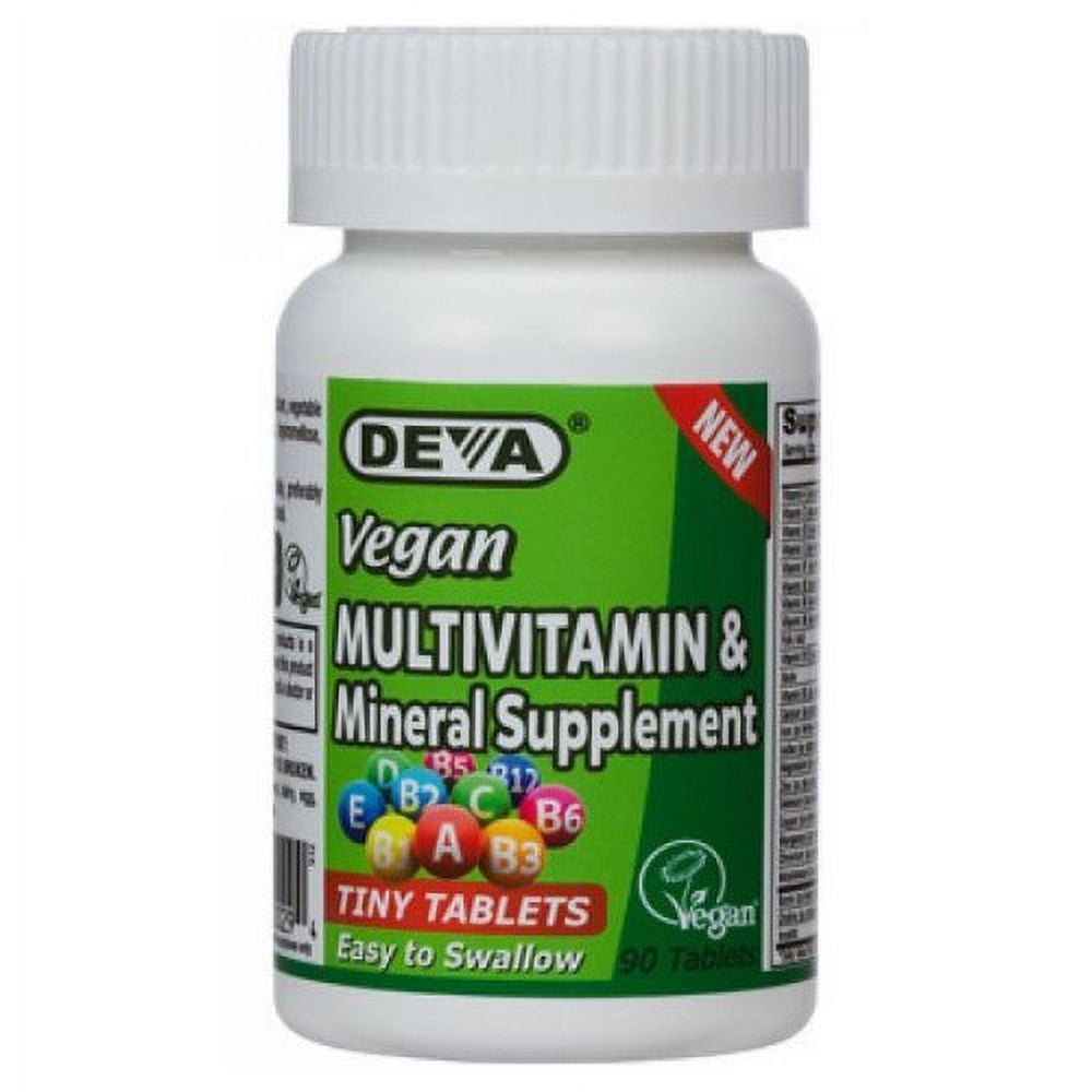 Suplemento Deva Vegan Vitaminas Multivitamínicas y Minerales, 90 tabletas | Bodega Aurrera en línea