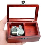 Sinzyo Vintage Wood Carved Mechanism Musical Box Wind Up Music Box ...