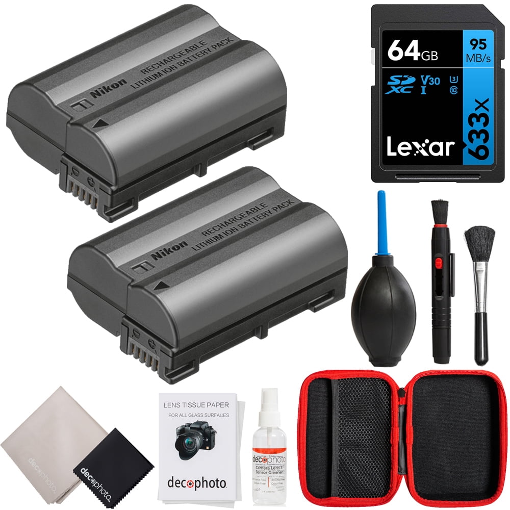 Nikon 27213 EN-EL15c Rechargeable Li-ion Battery (2-Pack) Bundle with ...