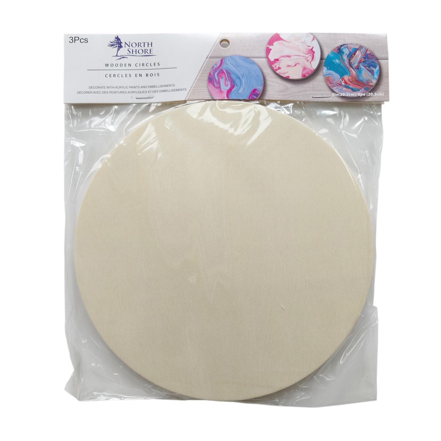 Click here for North Shore 8 Inch Wood Circles Set Of 3 8 prices