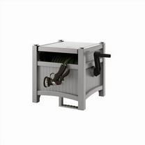 Suncast 150ft. Garden Hose Hideaway Reel, Outdoor Storage Box, Gray ...