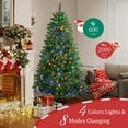edx, Pre-lit Christmas Tree, 9ft, LED Lights, Artificial Xmas Tree ...