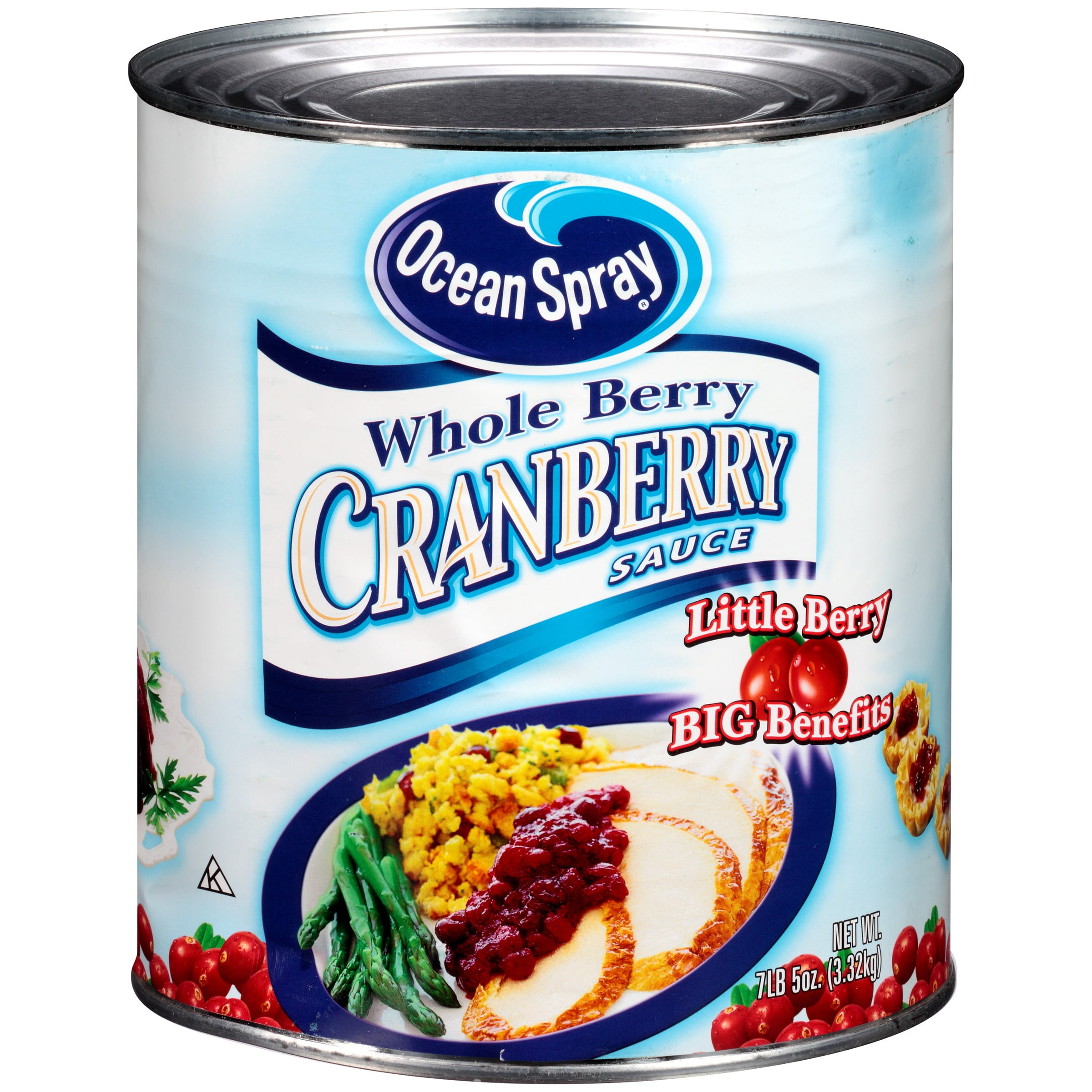 Ocean Spray® Whole Berry Cranberry Sauce 117 oz. Can - Walmart.com