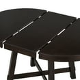 Churanty 5 Piece Farmhouse Dining Table Set Wood Round Extendable