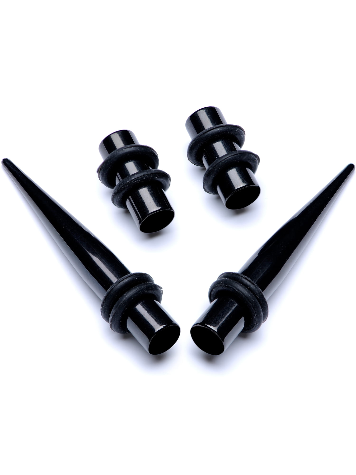Body Candy Unisex 4Pc Black PVD Steel 4G Ear Gauges Stretching Kit ...