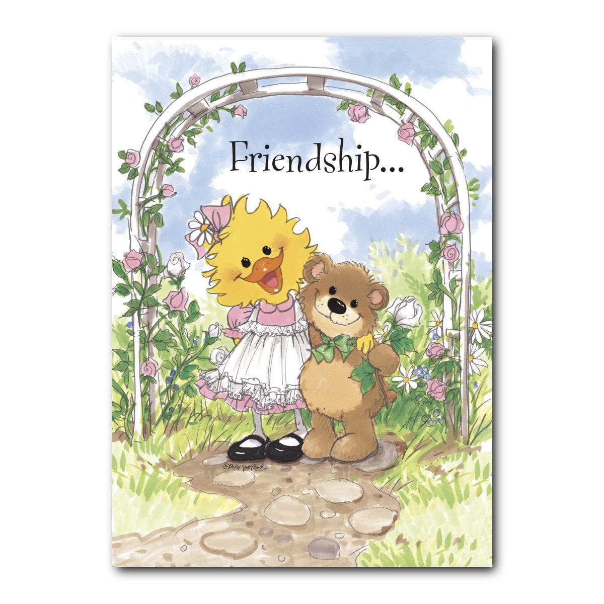 Suzy and Willie Bear Friendship Greeting Card - Walmart.com