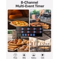 Commercial 8 Channels Digital Kitchen Timer, Stainless Steel ...