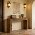 63" Solid Wood Console Table, Farmhouse Sofa Table - Walmart.com