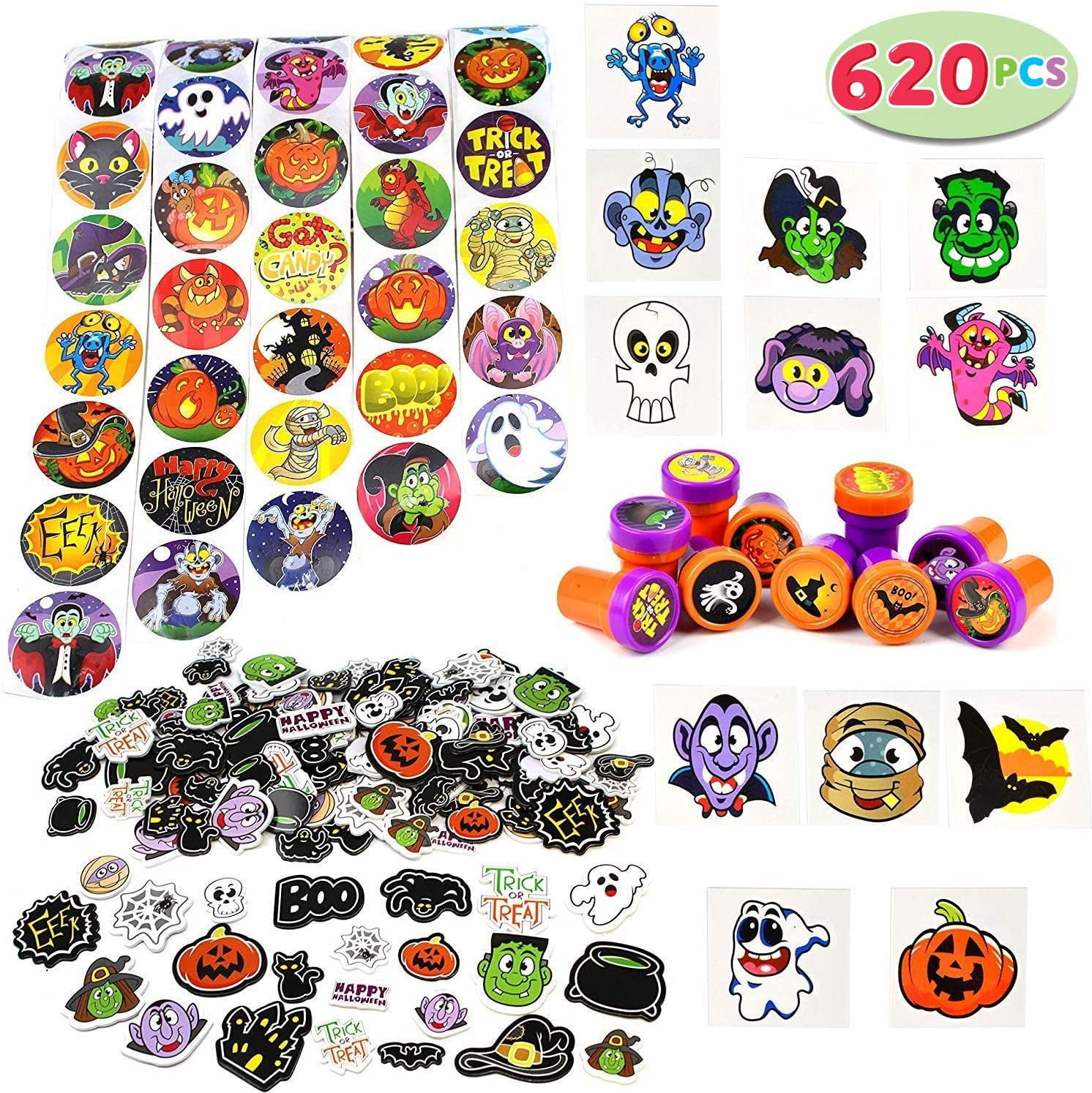 JOYIN Over 600 Pieces Halloween Craft Assortment Kit Including ...