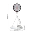 Mechanical Hanging Scale with Tray – 22lb/10kg Capacity Double-Sided ...
