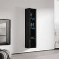 Fly Modular Wall Mounted Floating Bookcase Cabinet (Type-41) Black ...