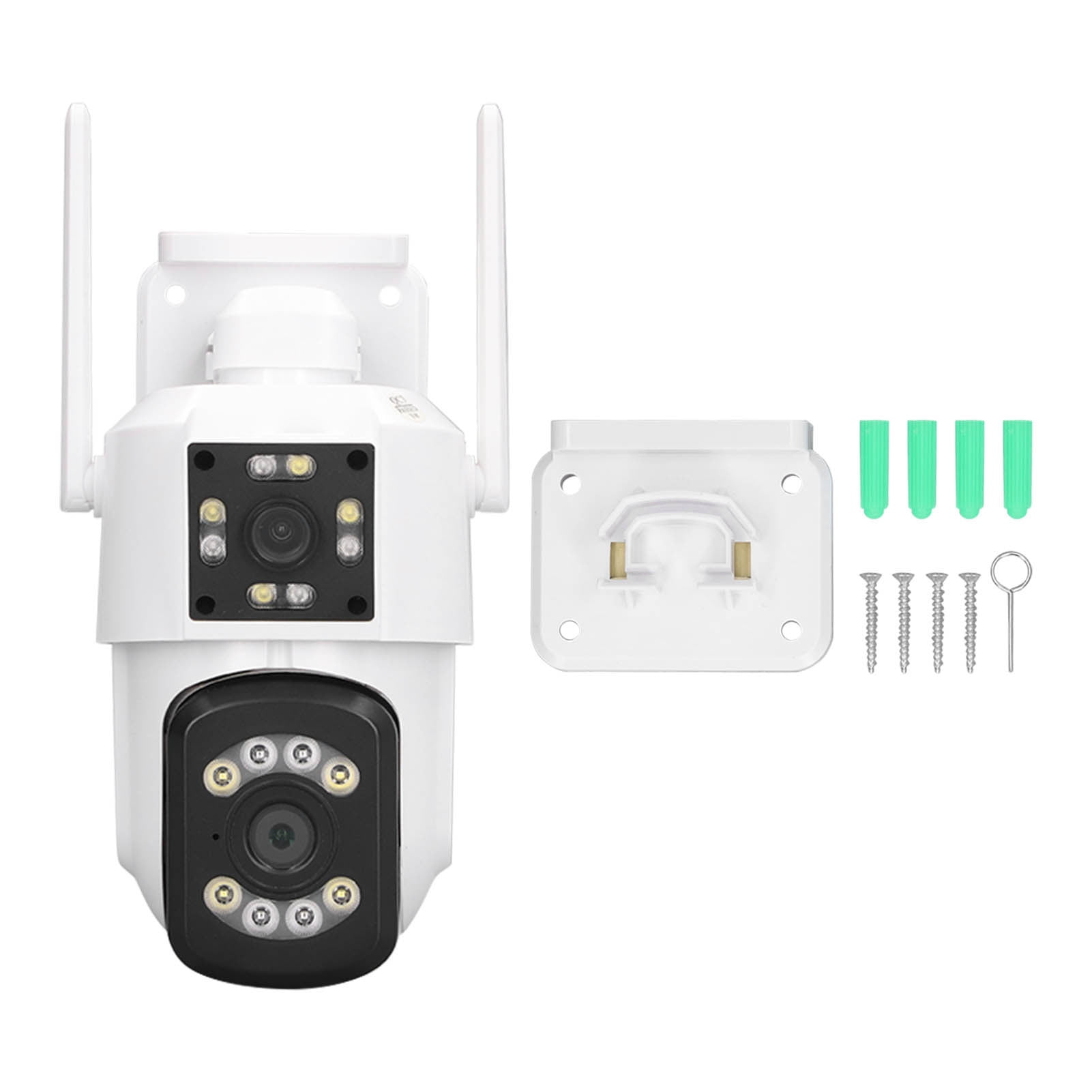 Outdoor WiFi Surveillance Camera 2 Lens Security PTZ IP Cam 320 90 ...