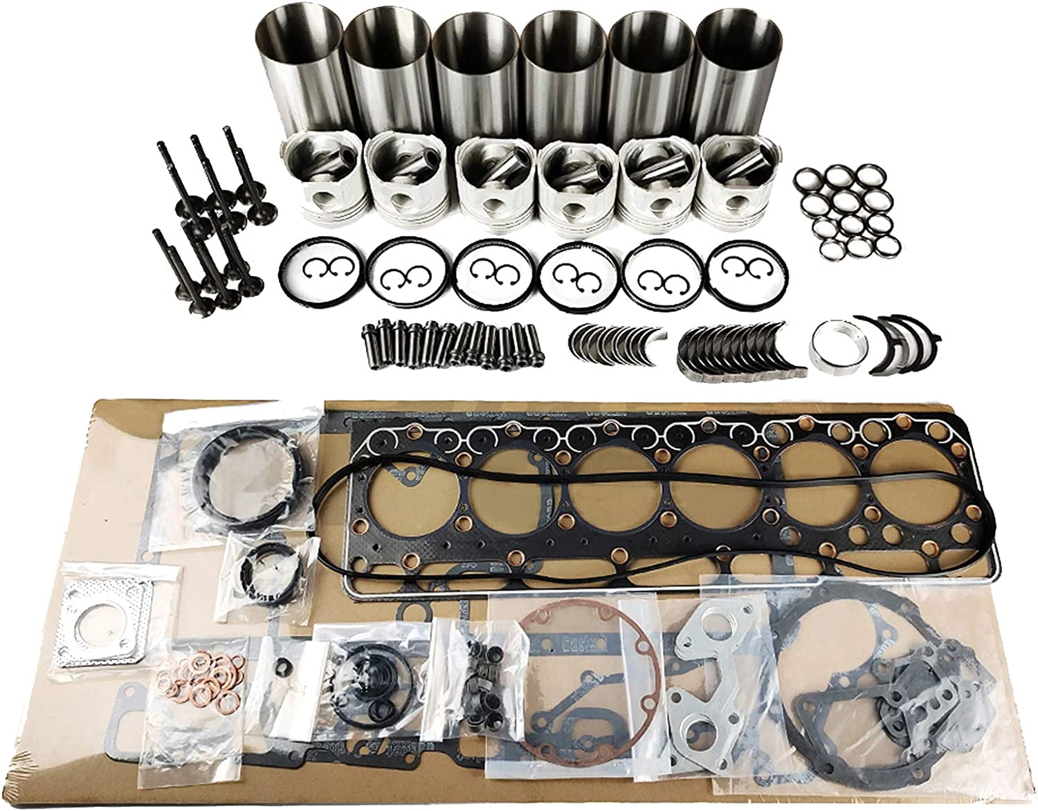 Seapple D6D Engine Overhaul Rebuild Kit Compatible with Volvo EC210B ...
