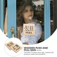 2 Pcs Open Wooden Push-pull Sign Practical Door Simple Design - Walmart.com