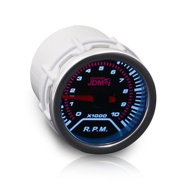 AJP Distributors JDM Sport 5" Carbon Fiber Analog Tachometer 11K RPM ...