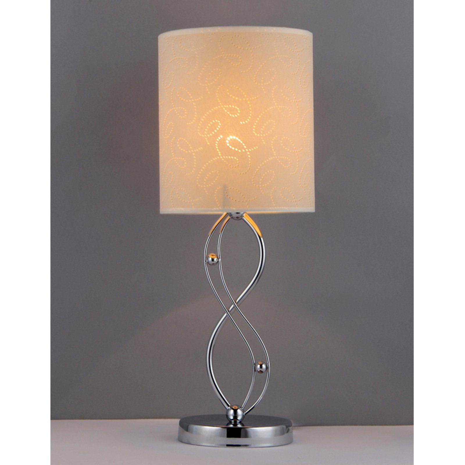 One Night 8-inch Crystal Chrome-finished Table Lamp - Walmart.com