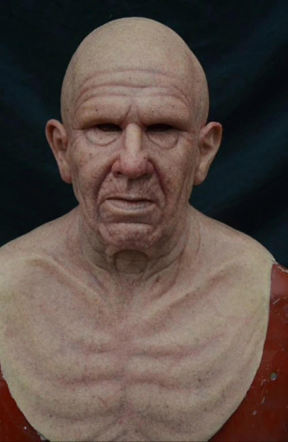 2025 Latex Realistic Mans Face Cover Mask Male Disguise Halloween Party ...