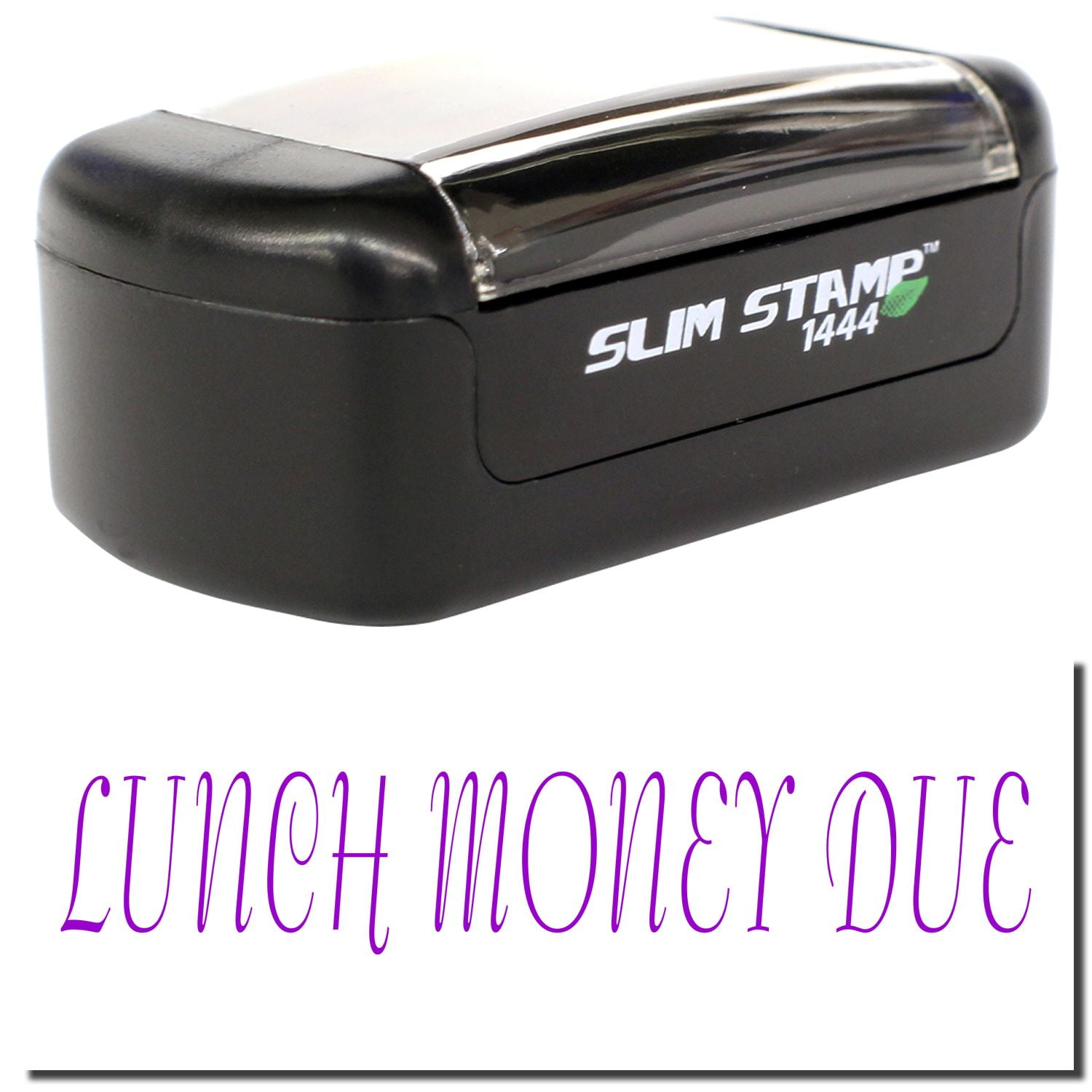 Slim Pre-Inked Lunch Money Due School Stamp, Slim 1444, Ultra Slim ...