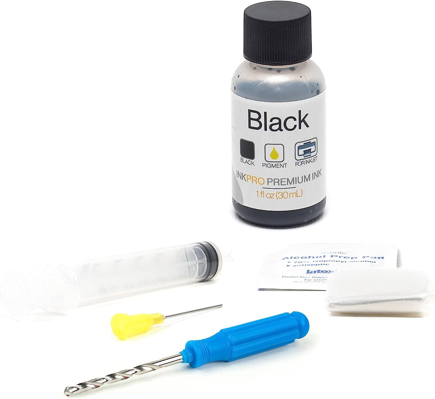 Premium Pigment Black Ink Refill Kit for Canon PG-240, PG-240XL ...