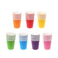 Tineasur Assorted Color Paper Cups for Party Use Durable and Smooth ...